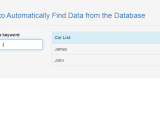 How To Automatically Find Data From The Database In Javascript